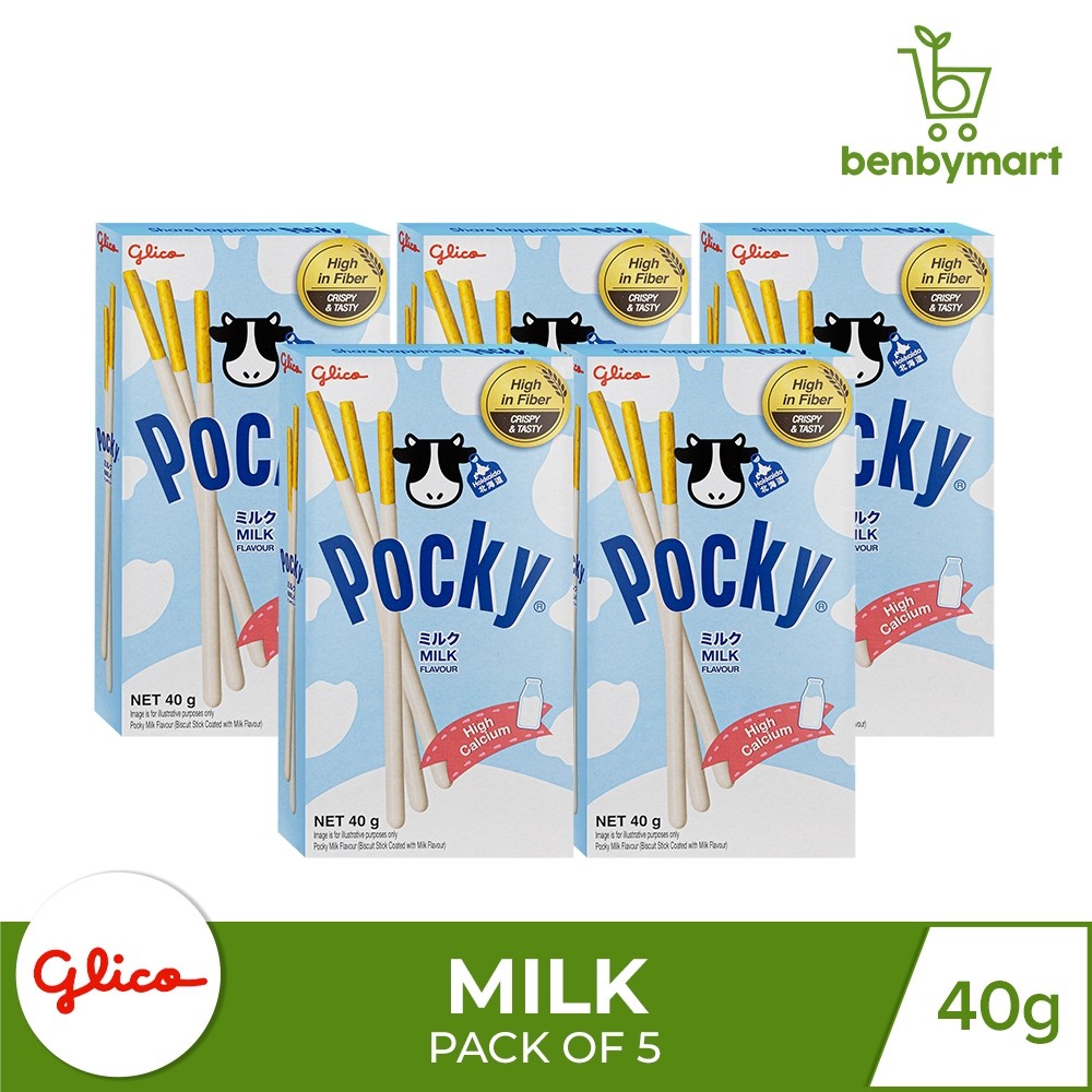 Pocky Milk Flavor 40g (Set of 5) | Shopee Philippines
