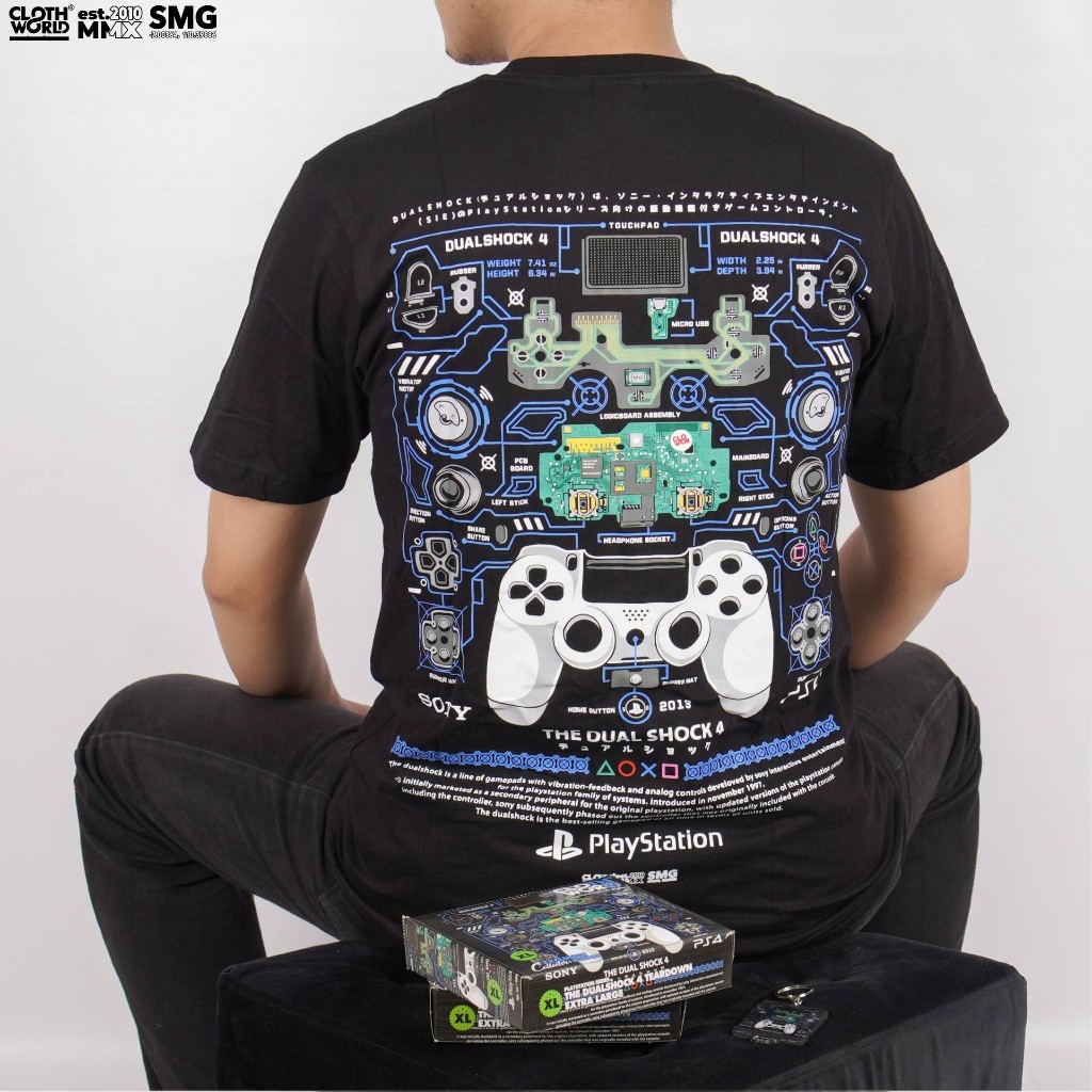 PS4 Playstation DualShock 4 Controller Teardown T-Shirt | Shopee ...