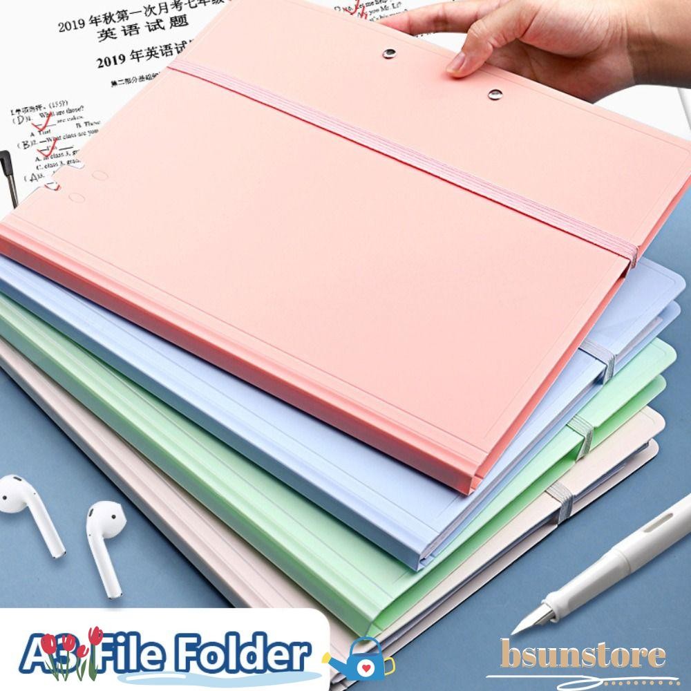 BSUNS Exam Paper Storage Clip, Strap Design Multifunction A3 File ...