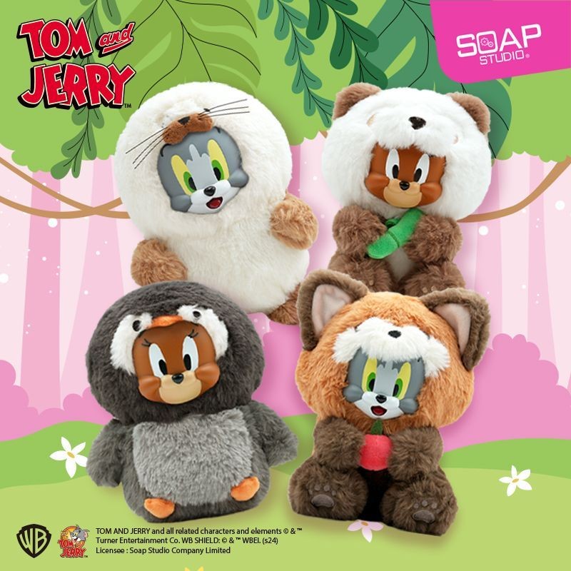 Soap Soap Studio Cat and Mouse Animal Shape Mystery Box Tom Jerry Plush ...