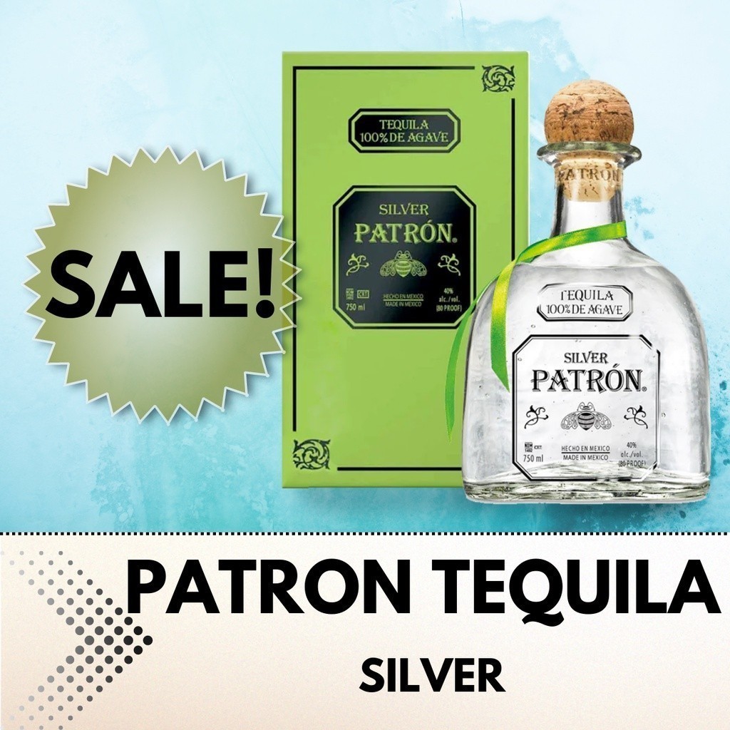 PATRON SILVER Tequila 750ML | Shopee Philippines
