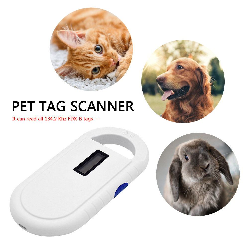 Handheld Animal RFID Reader USB/Bluetooth-Compatible Pet Microchip ...