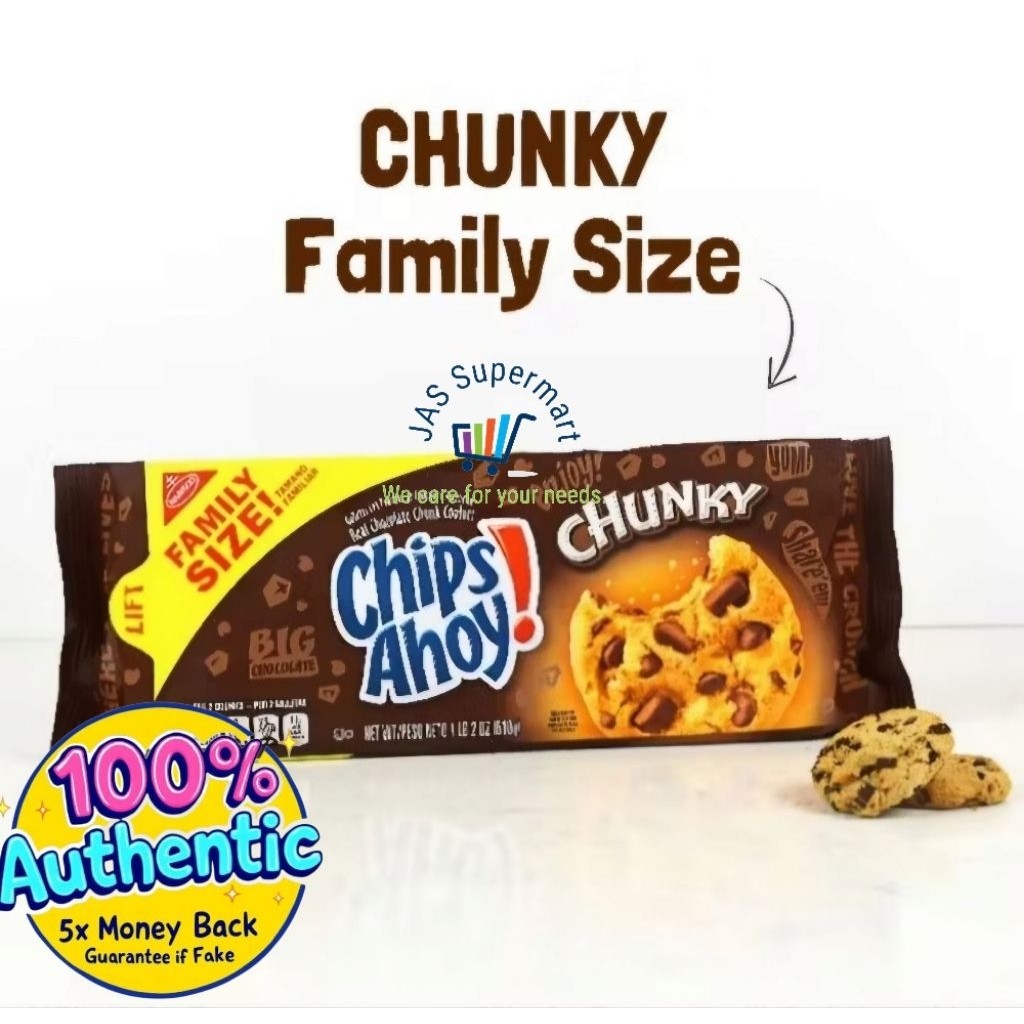 " Nabisco Chips Ahoy Chunky Chocolate Chips 510g | Shopee Philippines