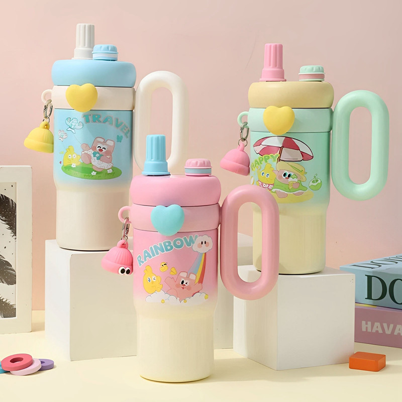 【Apex】 850ml Tumbler Cartoon Insulated Cup With Large Capacity Super ...