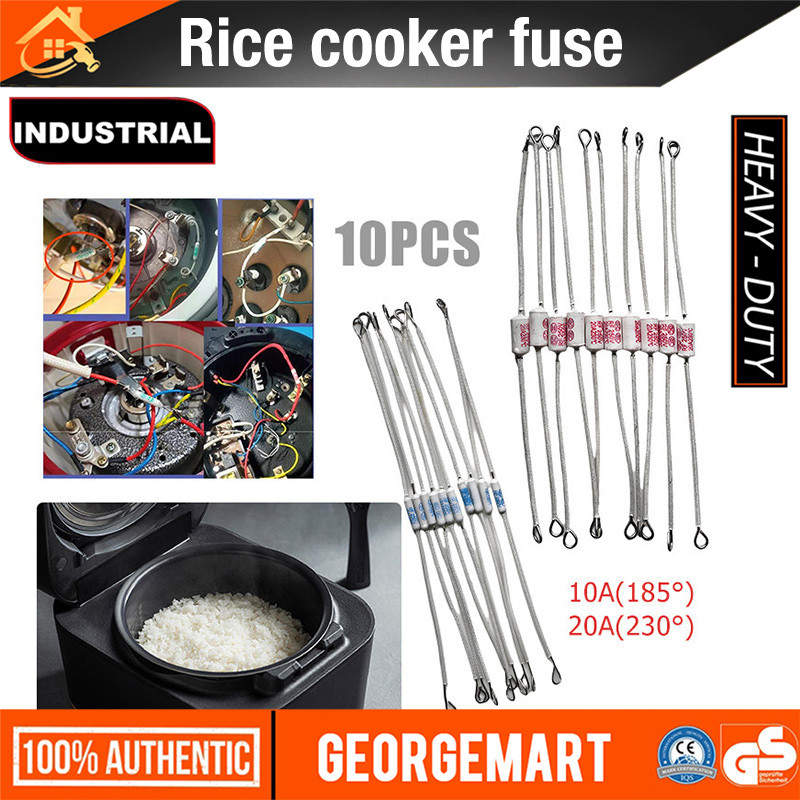 COD 10Pcs QualityRice Cooker Ceramic Thermal Fuse 185C/10A 216C/20A RF ...