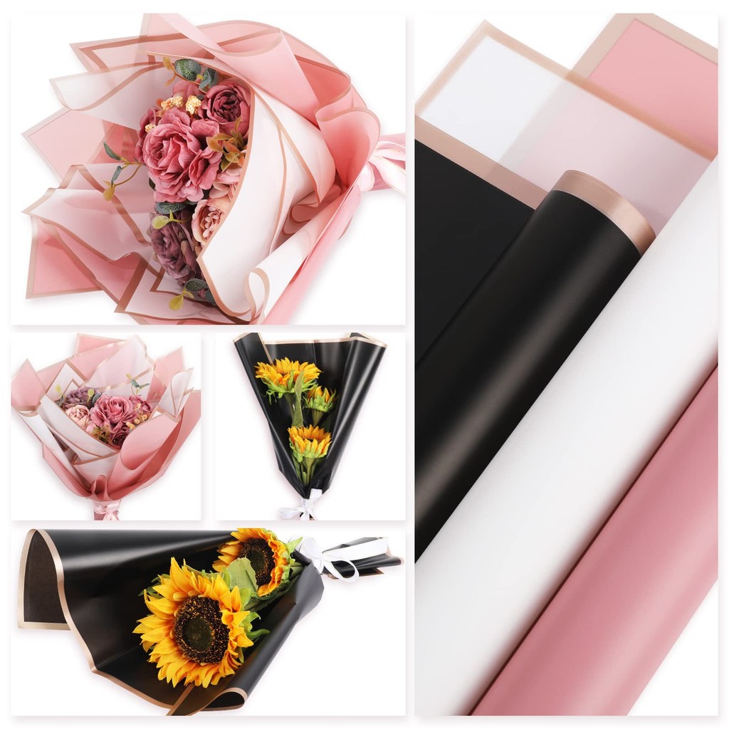Colorful Flower Wrapping Paper – 20 Sheets, 12 Colors for Bouquets ...