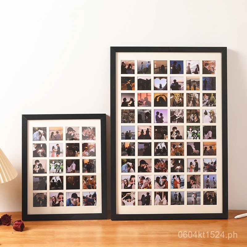 diy Fixed Nine Points System9Grid Photo Frame Washed Photos Made into ...