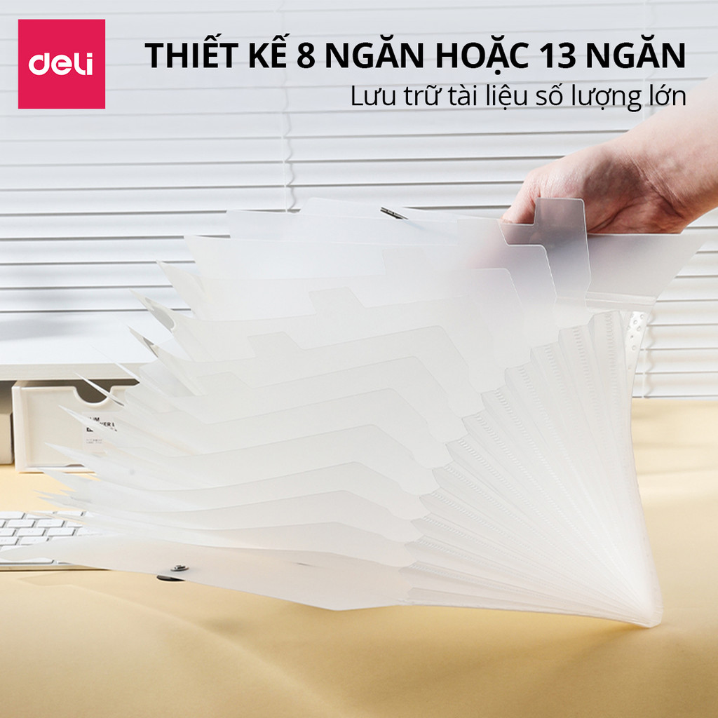 Deli Documentbag 8 Compartments/ 13 Compartments A4 - High Quality ...