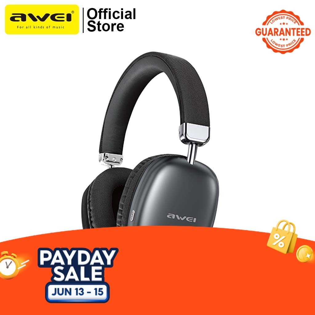 Awei AT8 True Wireless Wired HiFi Headphone Bluetooth 5.4 Support FM ...