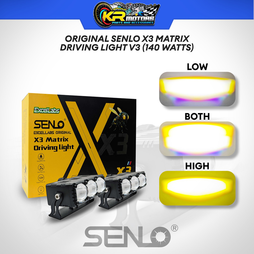 Original Senlo X3 Premium Mini Driving Light 140W Lighting Power ( 6 ...