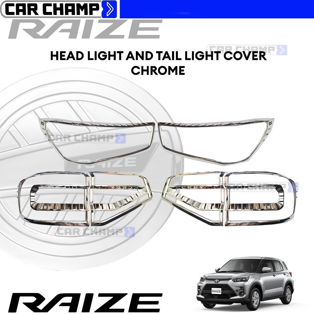 Toyota Raize 2022 to 2025 Headlight and Taillight Cover MATTE BLACK ...