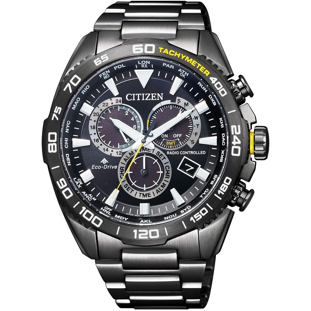 Citizen Promaster Watch CB5037-84E LAND Series Eco Drive Radio Watch ...