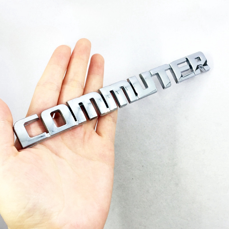 1 x ABS Chrome COMMUTER Letter Car Auto Emblem Badge Sticker Decal ...