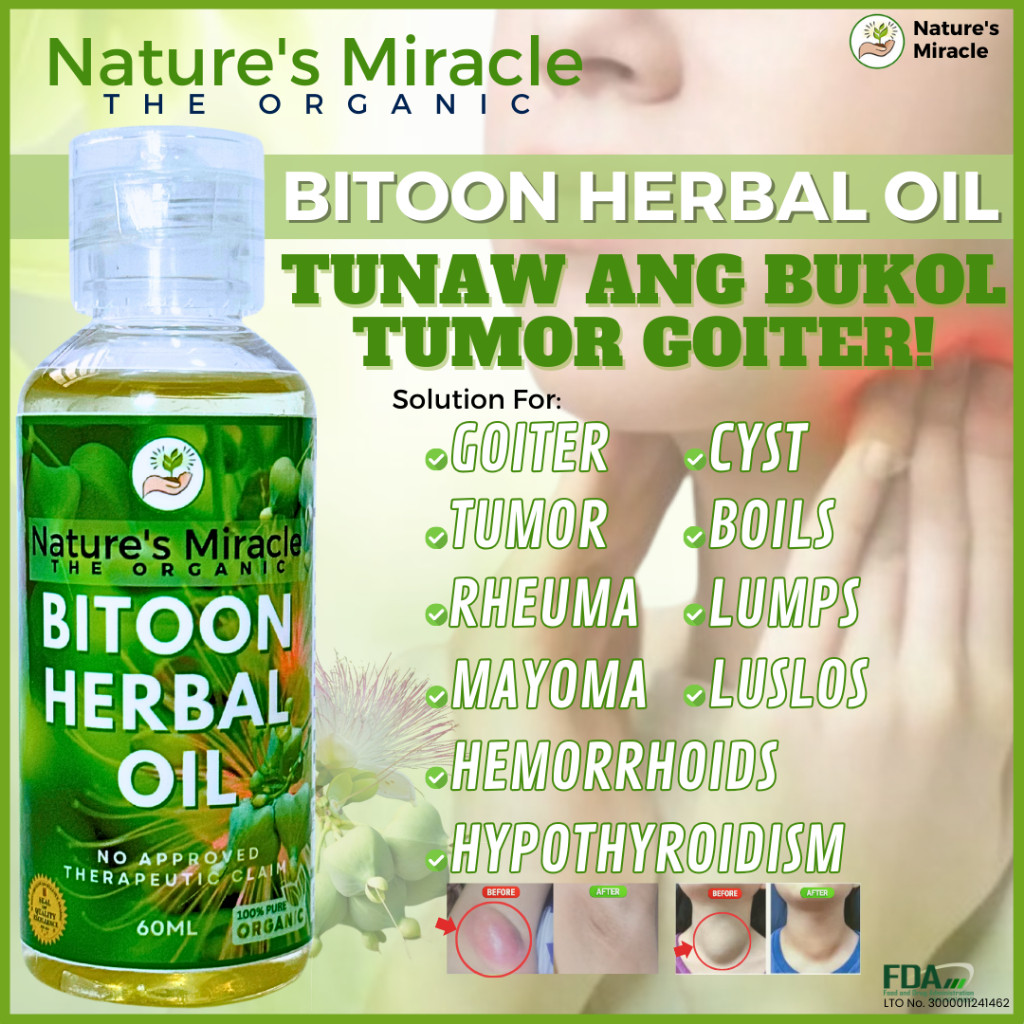 Buy 1 Take 1 Bitoon Herbal Oil Original For Bukol Pang Tunaw ng Bukol ...