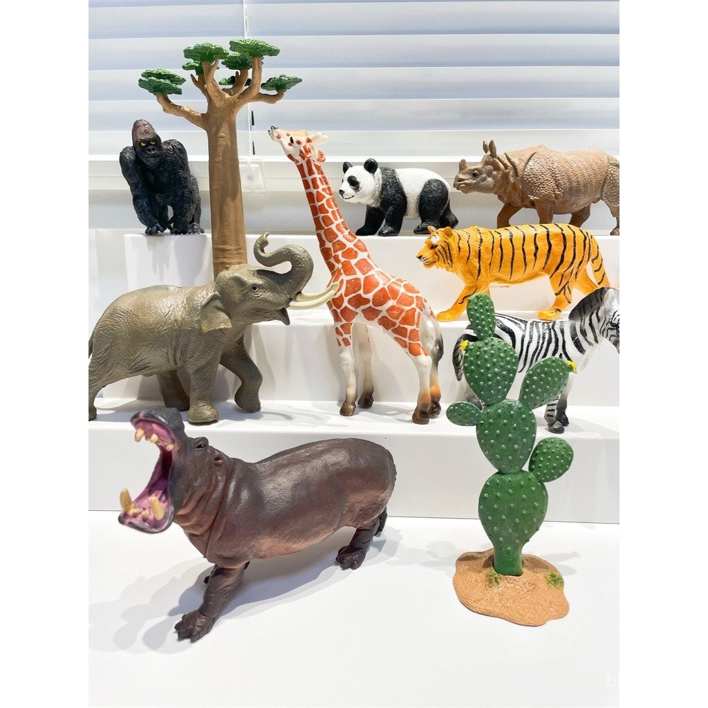 Export Quality Wild Animal Models Panda Giraffe Hollow Plastic Children ...