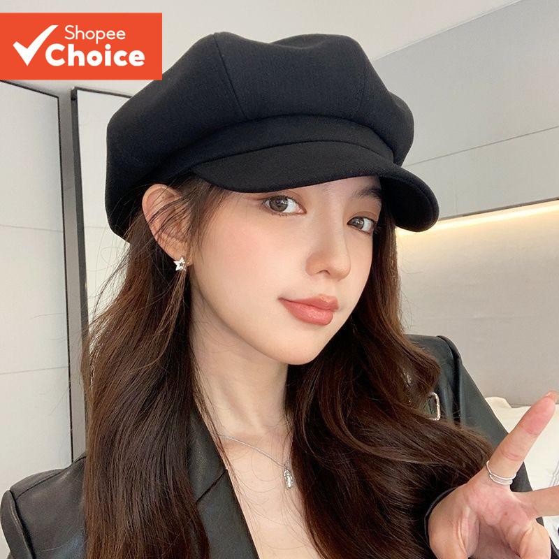 Woolen Octagonal Hat New Style Fashion Retro Beret Simple Painter Hat ...