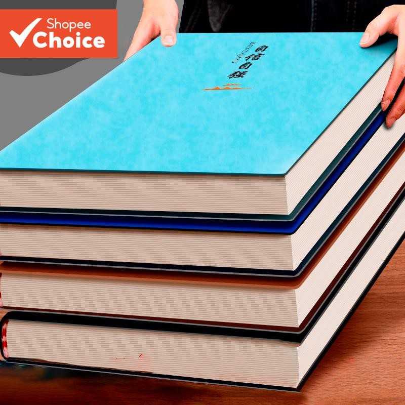 1pc A4 100 sheets /200 pages thick notebook writing notebook work ...
