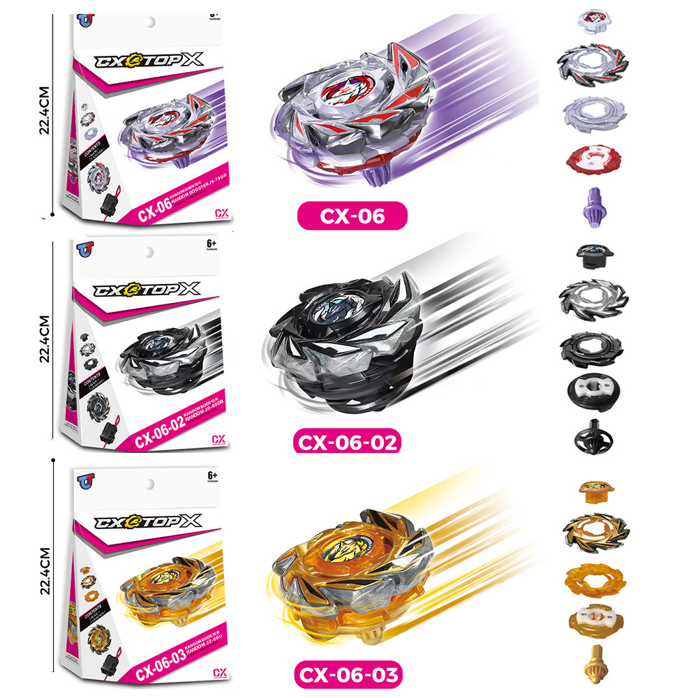 Beyblade X CX Burst CX-06 Fox Brush Beyblade with Launcher Set Spinning ...