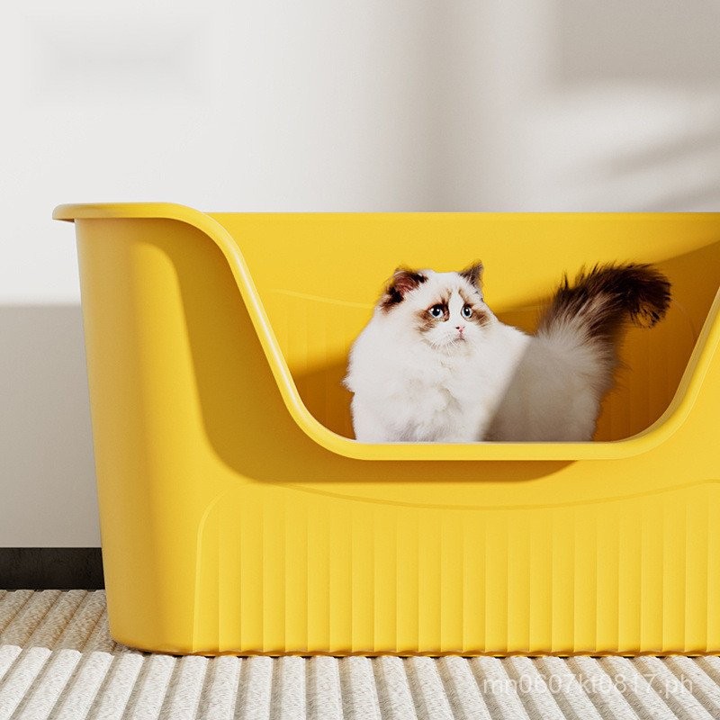 Cat Litter Box Sand Basin Cat Litter Box Extra Large Anti-Splash Open ...
