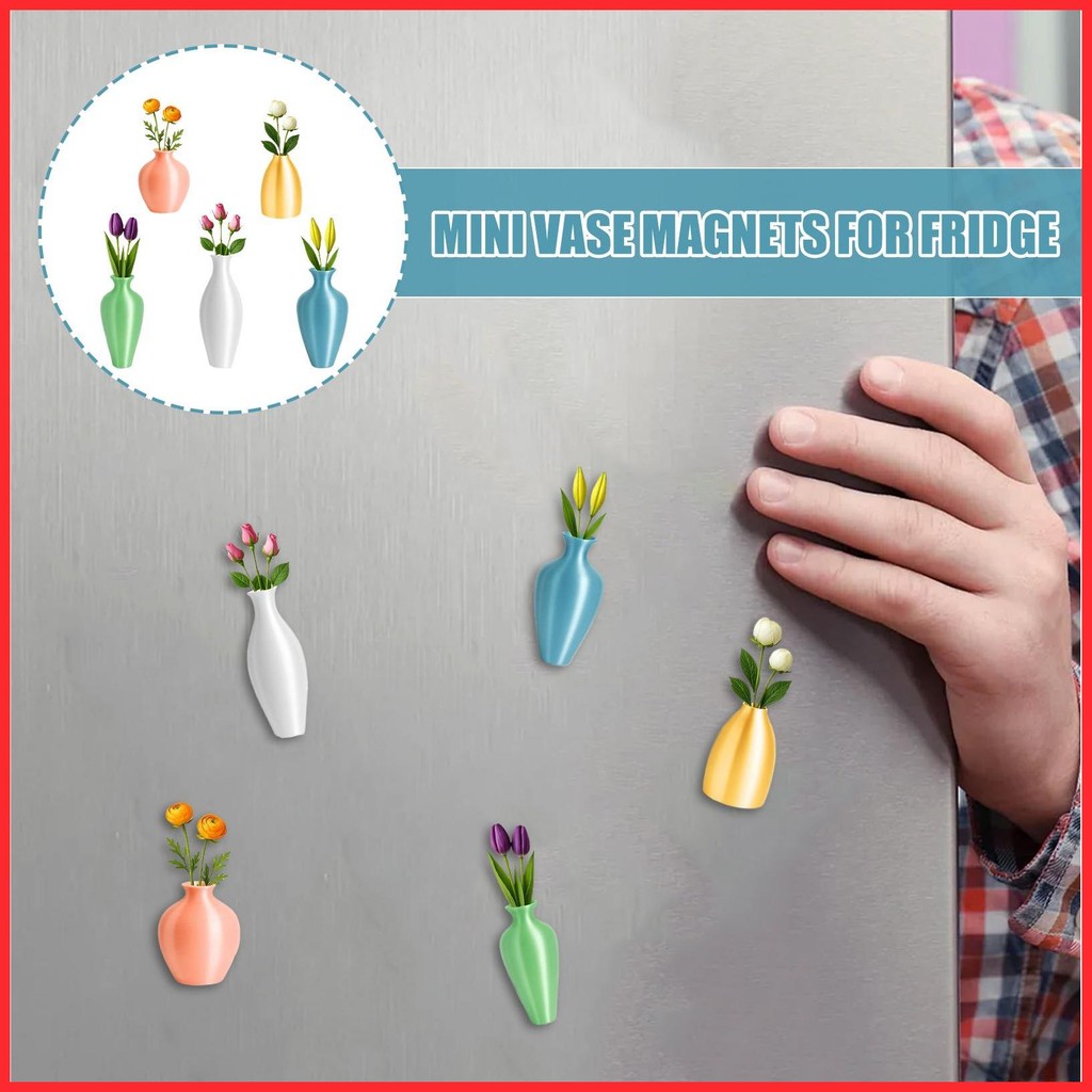 Vase Refrigerator Magnets Funny Flower Vase Magnets Cute Tiny ...