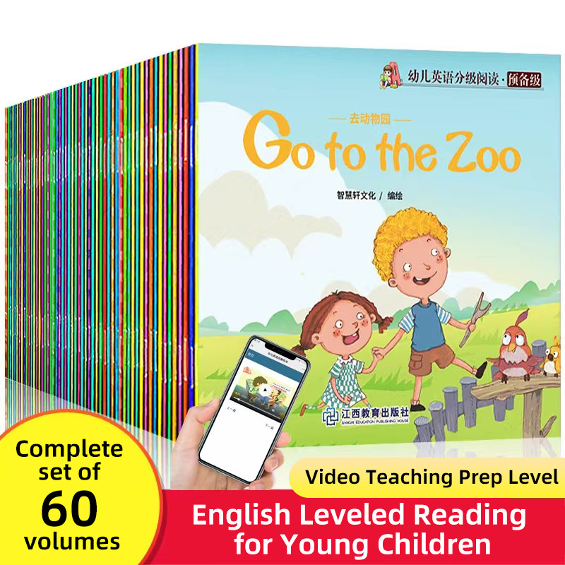 60pcs educational books for toddlers kids reading Story books with ...