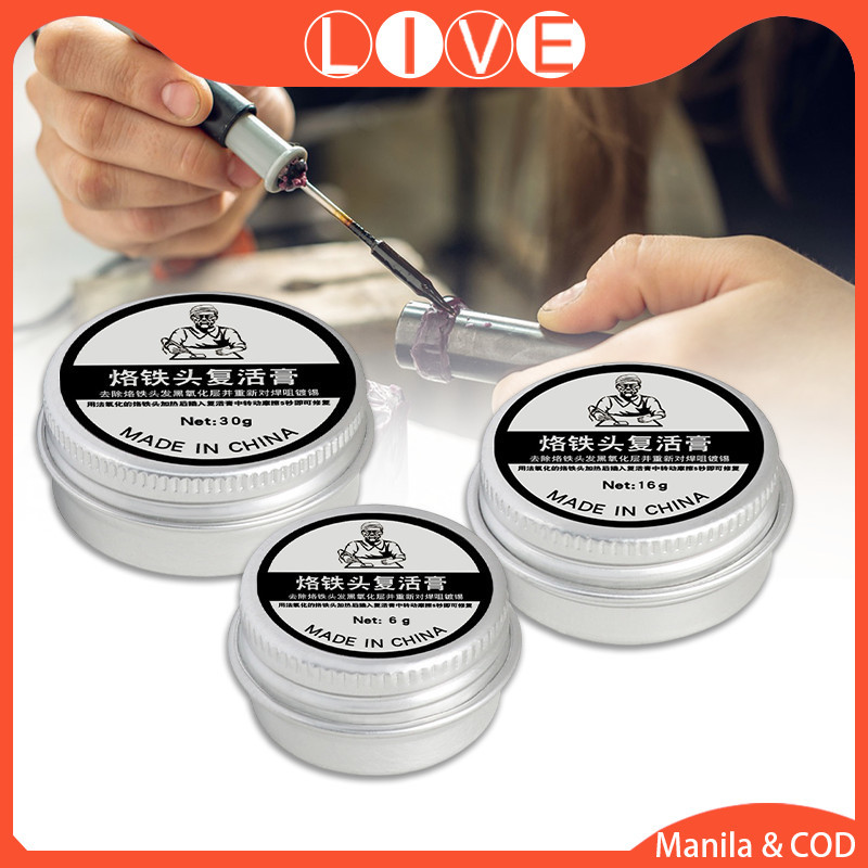Soldering Iron Tip Refresher Cream Clean Paste Tip Cleaner Remover Lead ...