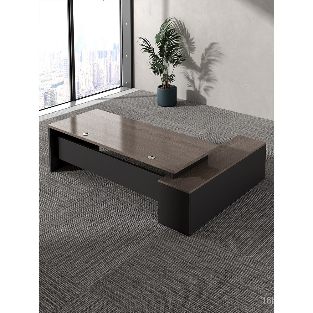 Boss Desk Office Desk Simple Modern Office Furniture Desk and Chair Set ...
