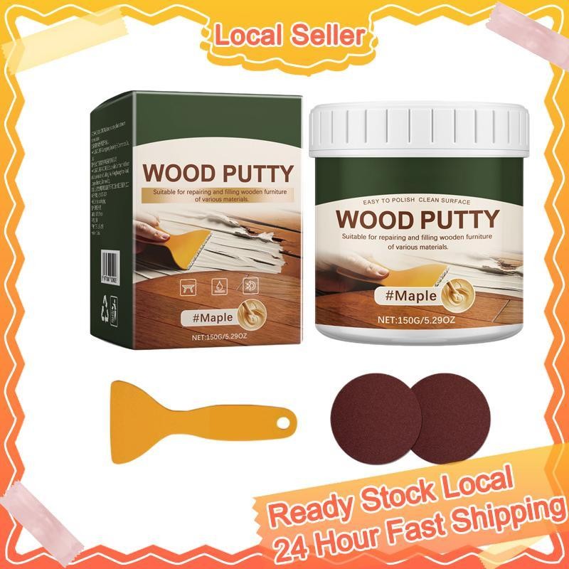 【Ready to ship】Wood Filler Putty 150g Stainable Repair Putty for Woods ...