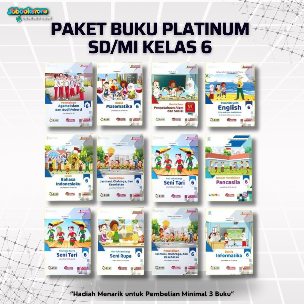 Book for Class 6 Elementary School Merdeka / Platinum / Triad ...