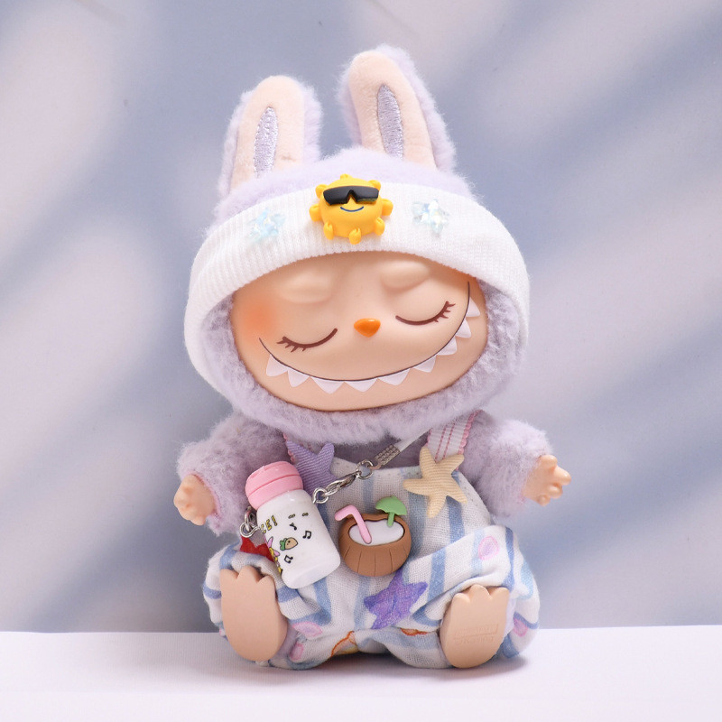 15cm 17cm Labubu Clothes Coconut Sunshine Beach Wear For Labubu V1 V2 ...