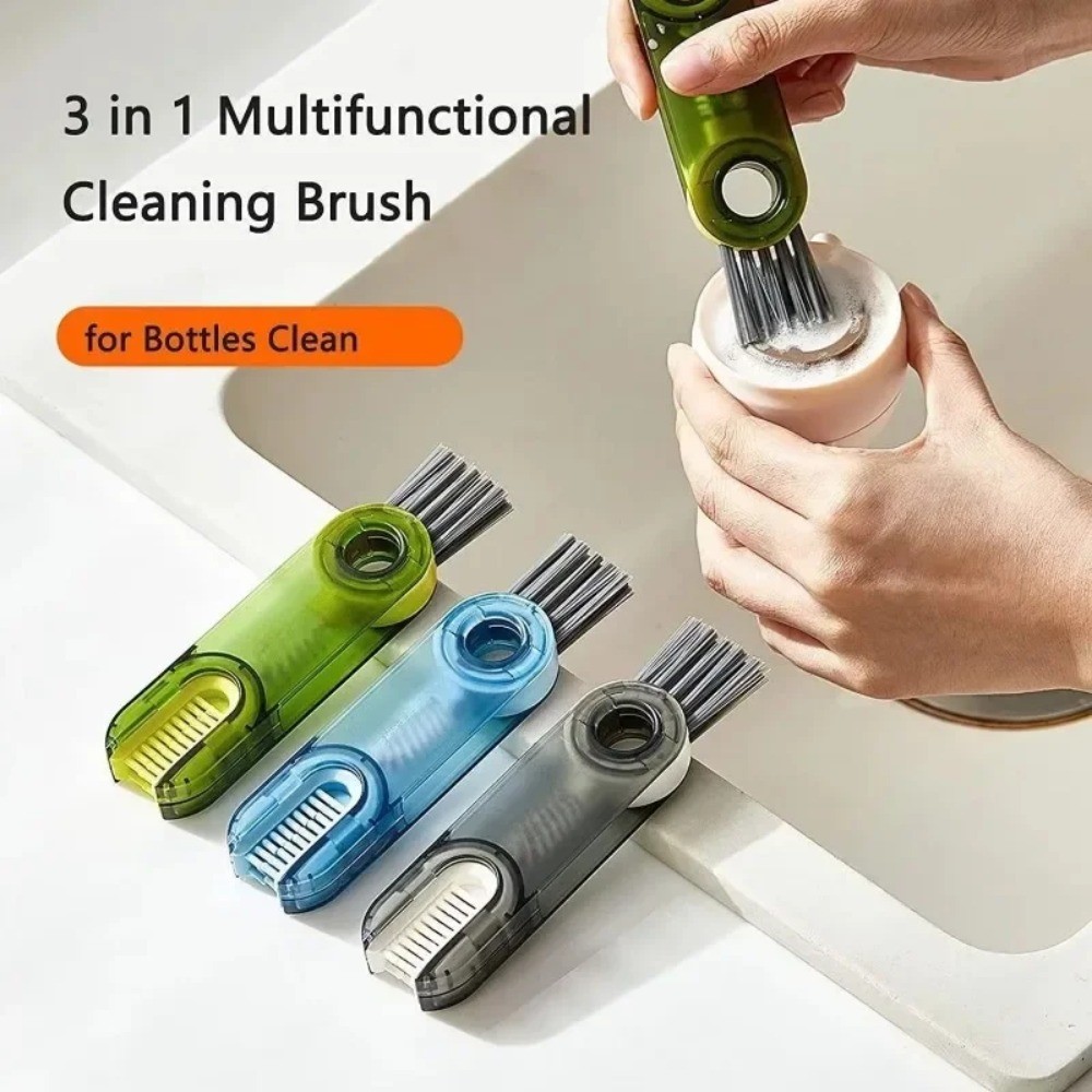 3 in 1 Bottle Gap Cleaner Brush Multifunctional Water Bottles Clean ...