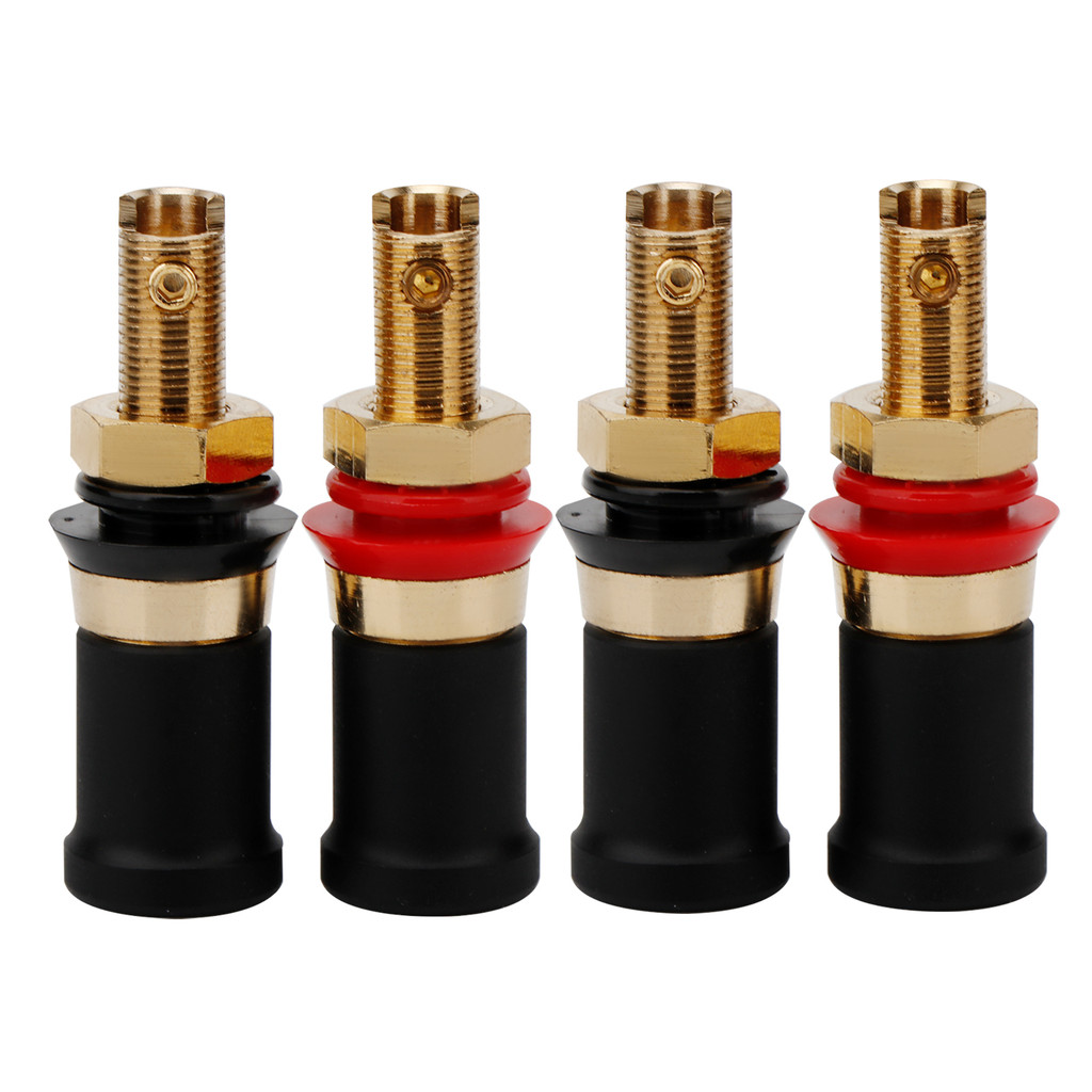 HIFI Speaker Binding Post no solder Nickel Plated Horn terminal Audio ...