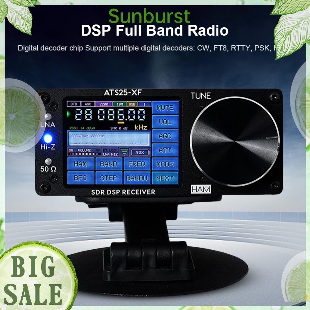 ATS25-XF DSP Full Radio Receiver 2.8-inch TFT LCD Touch Screen Decoder Full-Band Portable Radio ...