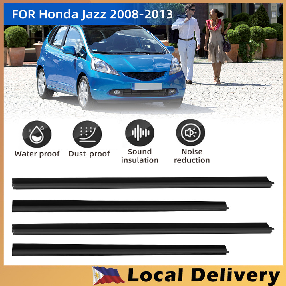 HONDA JAZZ 2009-2013 Car Outside Window Moulding Weatherstrip Seal Belt ...