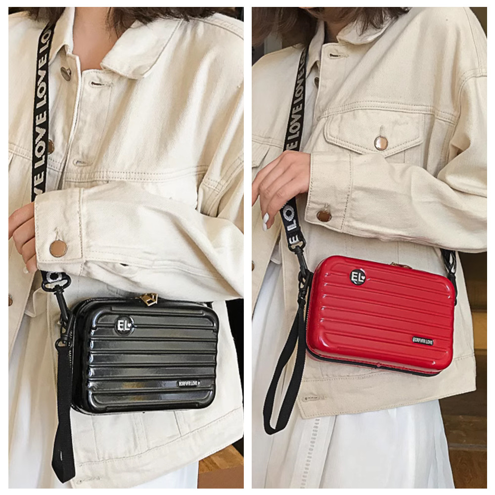 Stylish Toiletry Travel Makeup Handbag Hard Shell Zipper Bag Mini ...