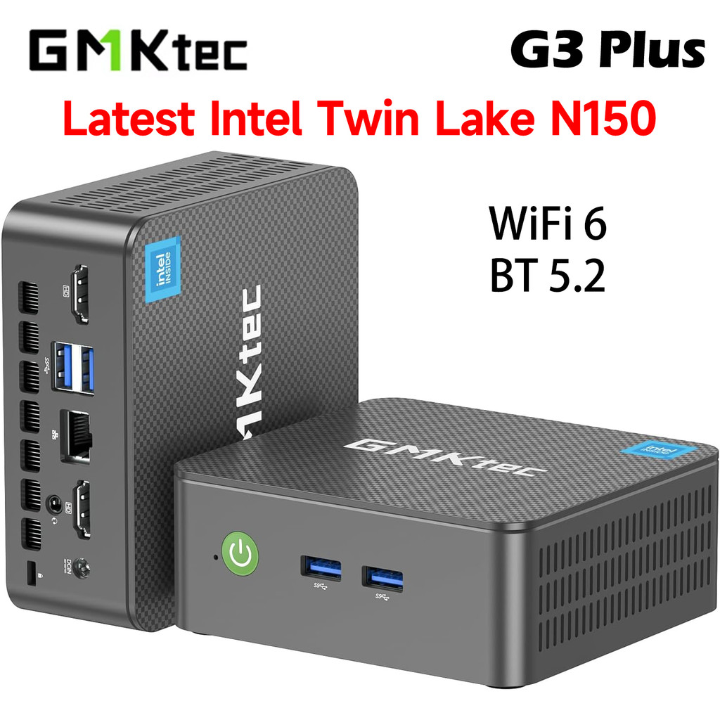 GMKtec Mini Pc GMK G3 PLUS NUCBOX Windows 11 Pro Alder Lake N150 Intel 12th WiFi 6 Desktop ...
