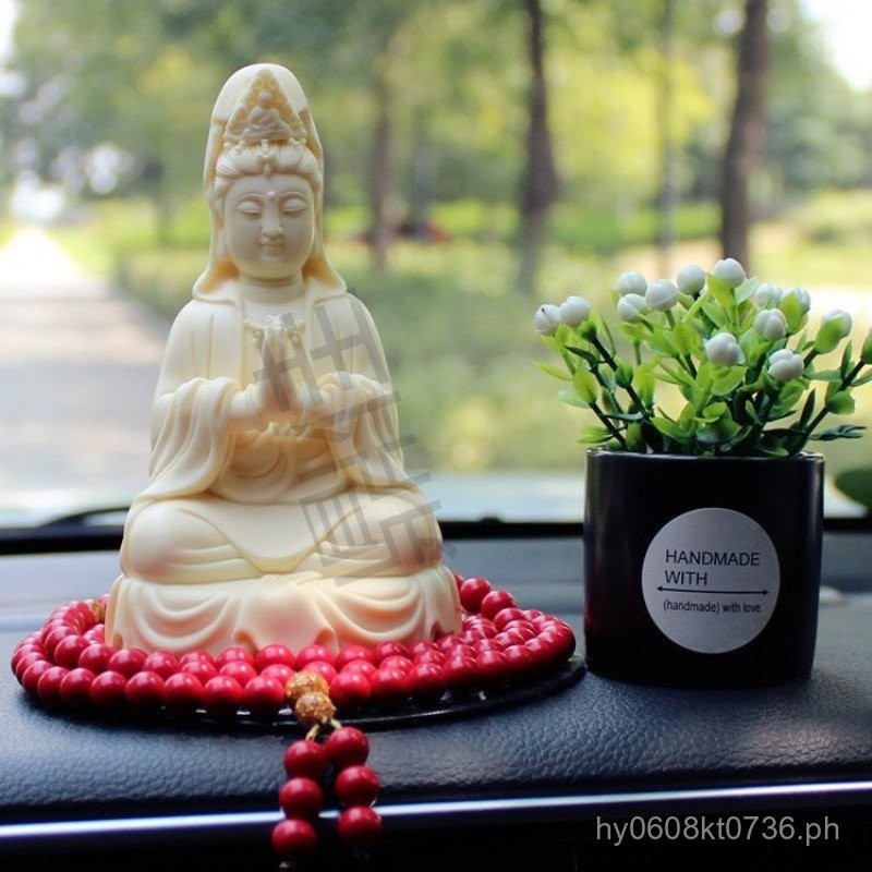 Car Interior Buddha Statue High-end Accessories Car Dashboard ...