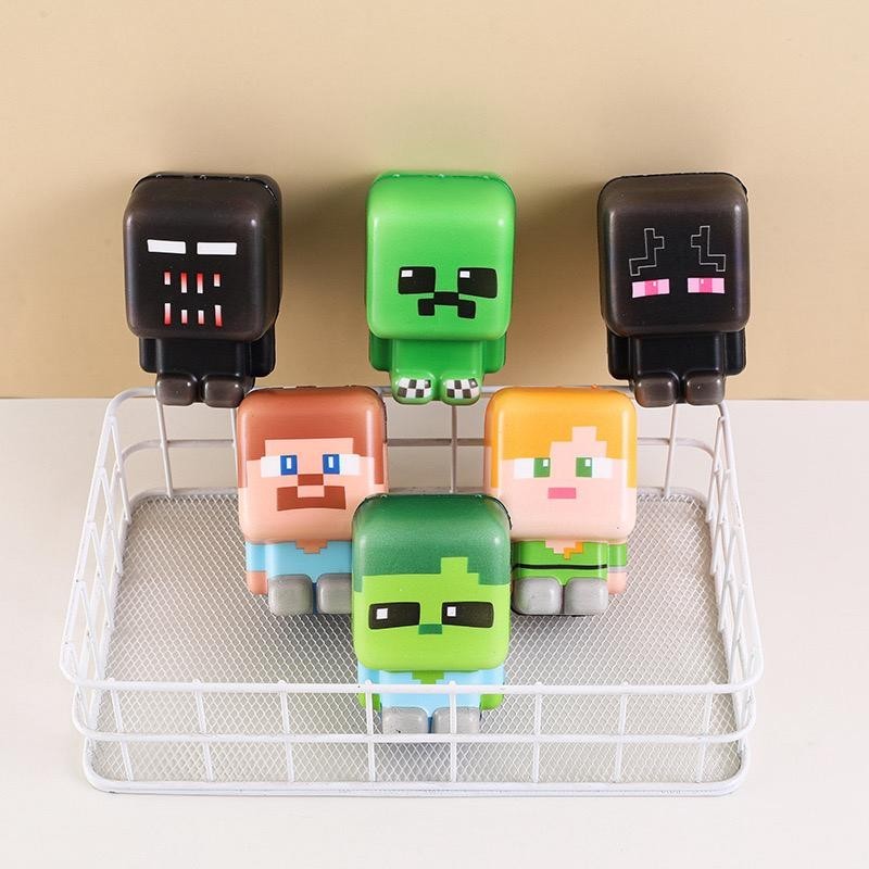 (CFC) Minecraft Character Squishy Toy children's Toy Character pressing ...
