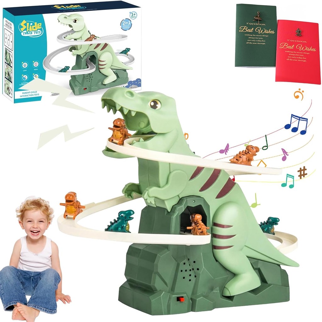 Dinosaur Climb Stairs Music Toy, Dinosaur Climbing Stairs Toy, Roller ...