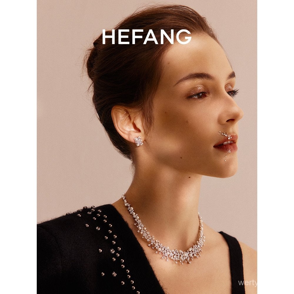 HEFANG He Fang Xingyun Sugar Cube Earrings Light Luxury Earrings for ...