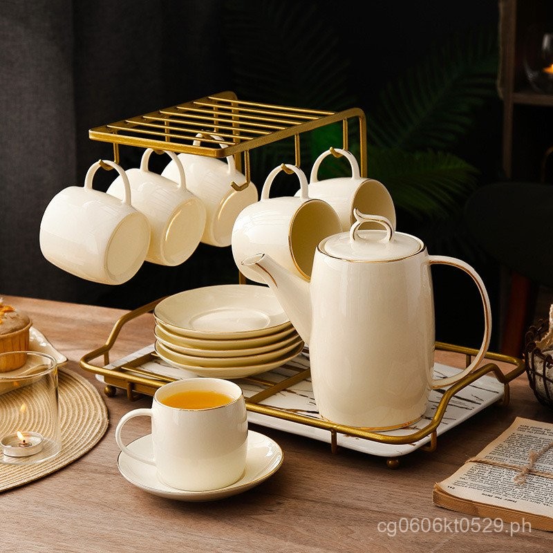 EQ4F Luxury Tea Set European Style for Home Use ins Wind Living Room ...