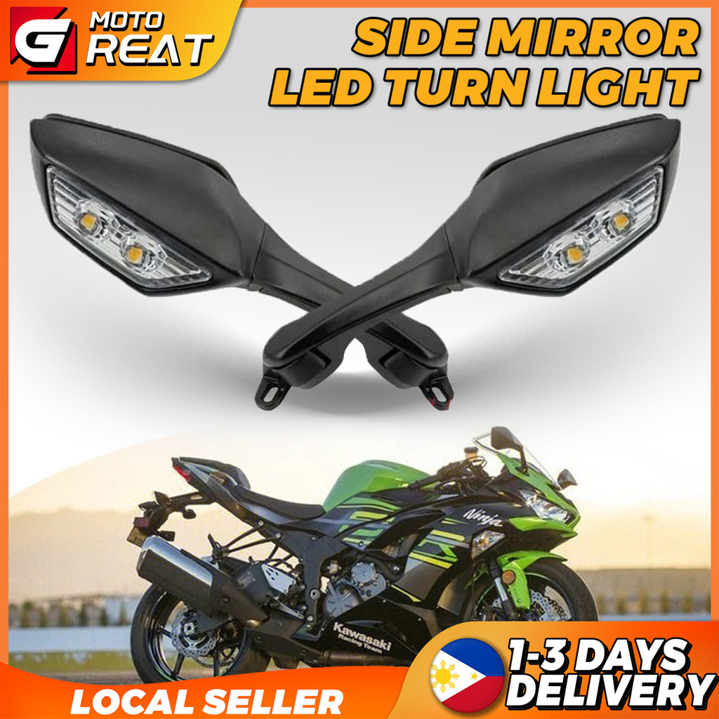 Universal Motorcycle Rear View Side Mirrors For Xmax Nmax Ninja R15 ...
