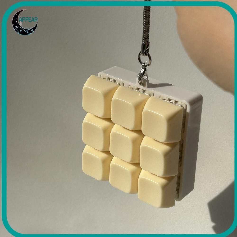 APPEAR Fidget Keychain, DIY Keyboard Keys Button Finger Keyboard Cap, 4 ...