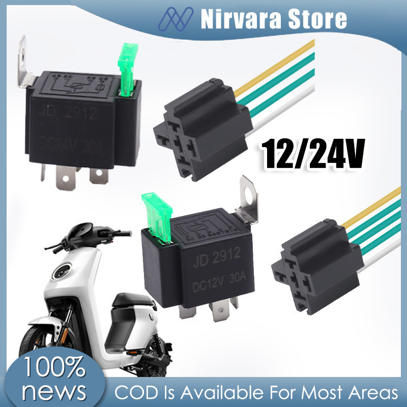 Automotive Relay 12/24V 4/5Pin Automotive Auto Relay with Relay Plug ...