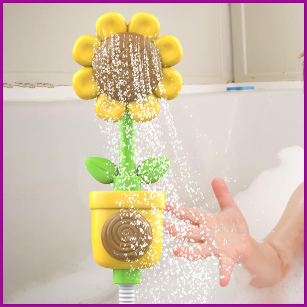Bathing Shower Head Toy Flower Shape Shower Sprayer Children Water Toy ...