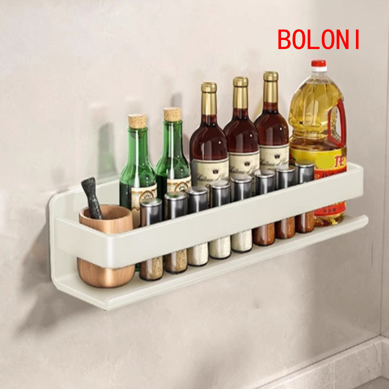 3-Pack Wall-Mounted Spice Organizer Shelf | No Drill Heavy Duty Metal ...