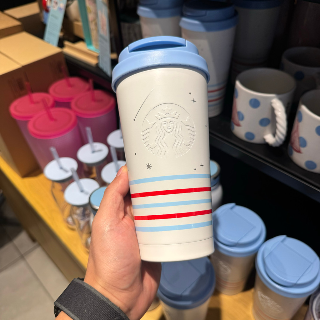 Japan Daigou 2025 Starbucks Summer Ocean Style Thermos Cup Water Cup ...