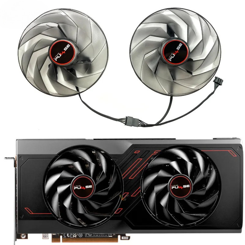 New For SAPPHIRE Radeon RX7600XT 7700XT 7800XT PULSE Graphics Card Replacement Fan | Shopee ...