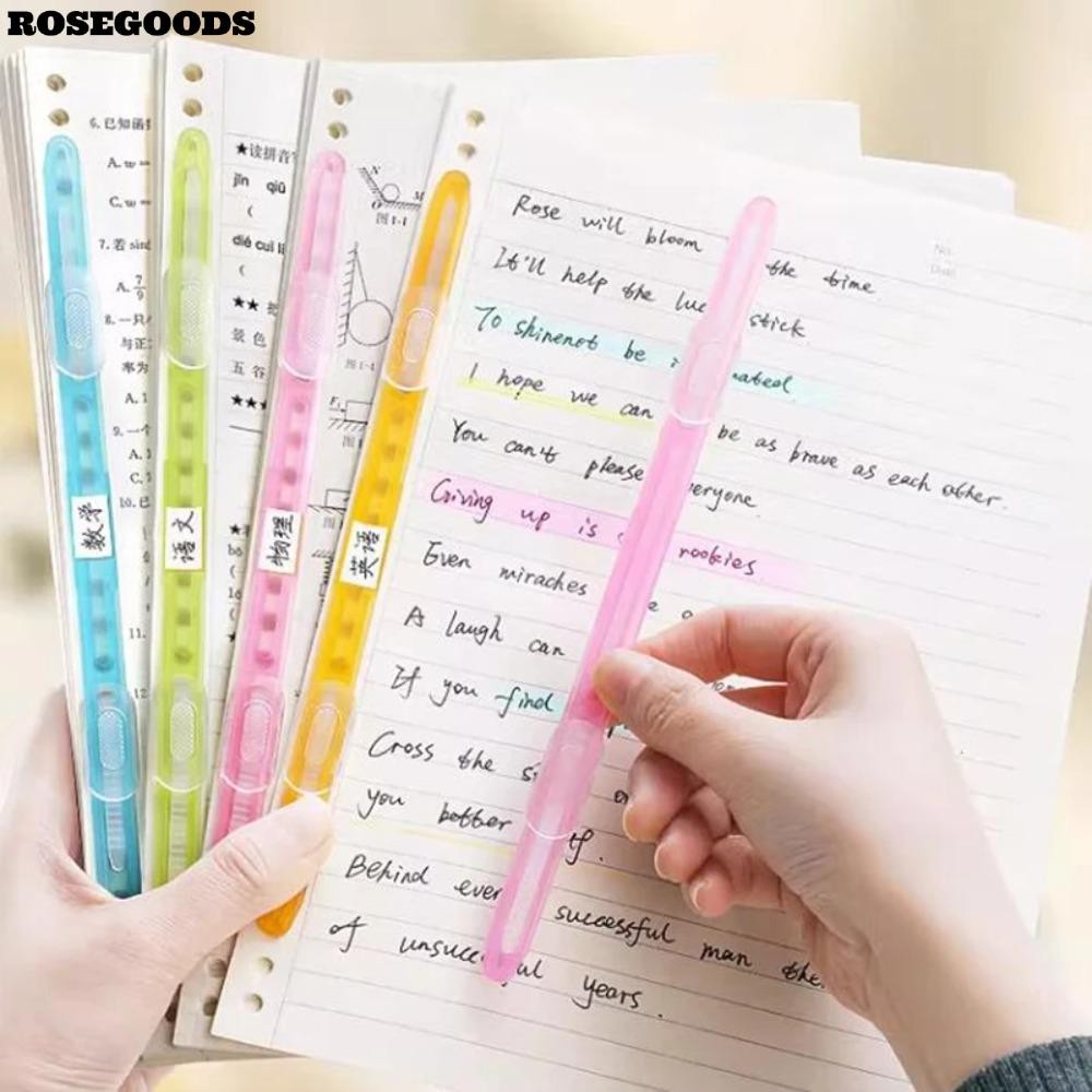 ROSEGOODS 12pcs Loose Leaf Clips, DIY Scrapbook Rainbow Colors Binding ...