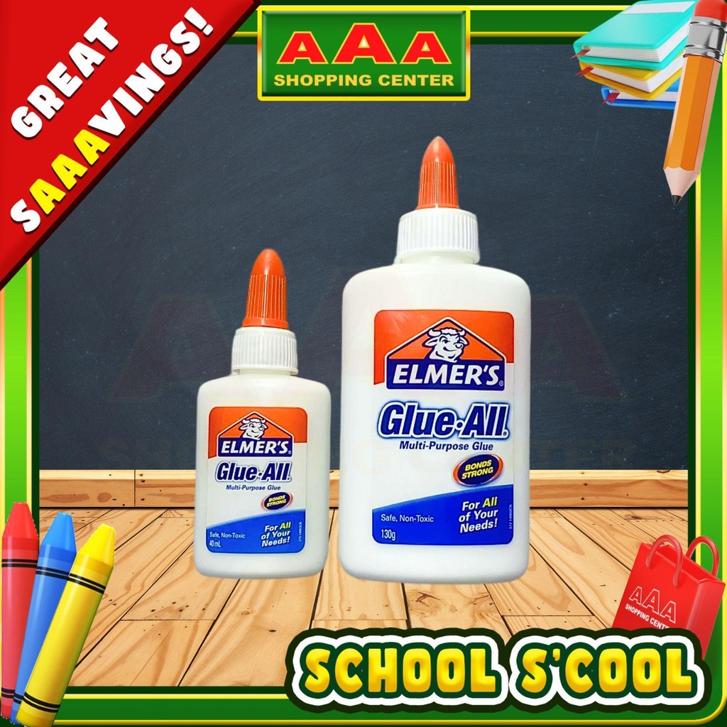 [School Sale] Elmer’s Glue – Multi-Purpose School Glue 40/130mL Safe for Kids Quick Drying Non ...